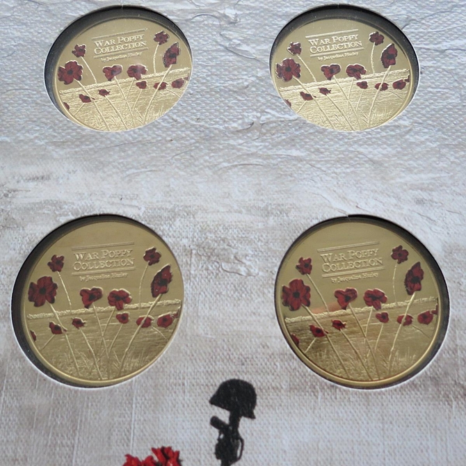 War Poppy Collection by Jacqueline Hurley - SSAFA 4 Medal Set ...